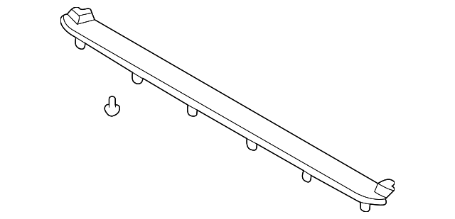 53102-35900 - Grille Molding (Lower) - 2003-2005 Toyota 4Runner | OEM ...