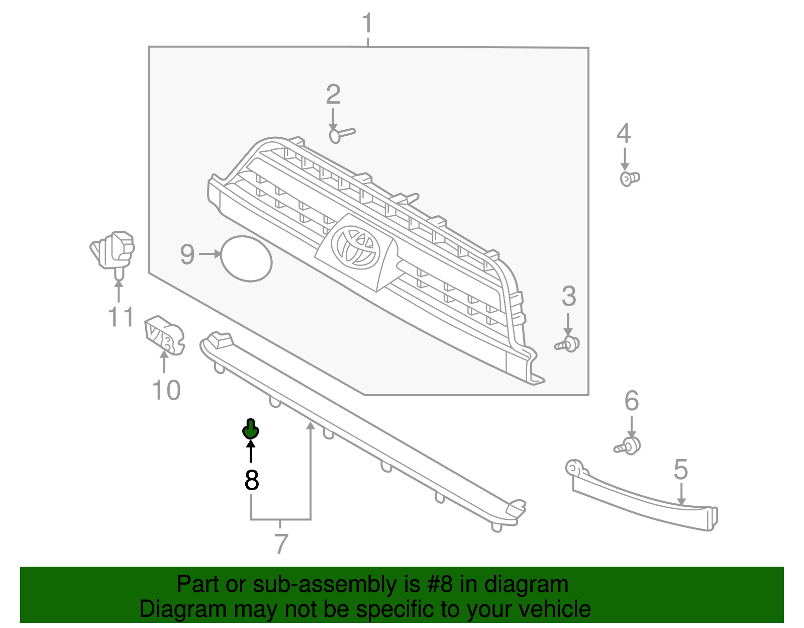 1998-2015 Toyota Clip 90467-13075 | Toyota Parts Center