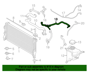 17127617377 - 2016-2019 BMW Coolant Hose (17-12-7-617-377) | Parts ...