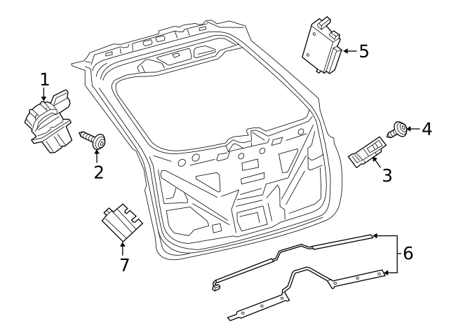 2019-2021 Ford Lift-Gate Control Module K2GZ-14B291-H | QuirkParts