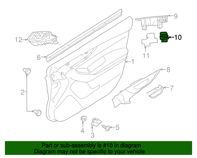 2016-2024 Subaru Lock Switch 83078FL000 | Subaru Parts Store