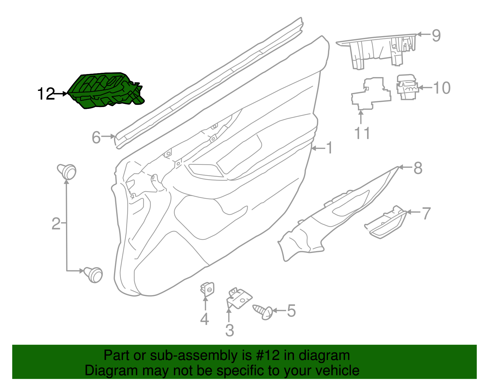 2016-2023 Subaru Crosstrek Window Switch 83071FL680 | Subaru Parts Guys