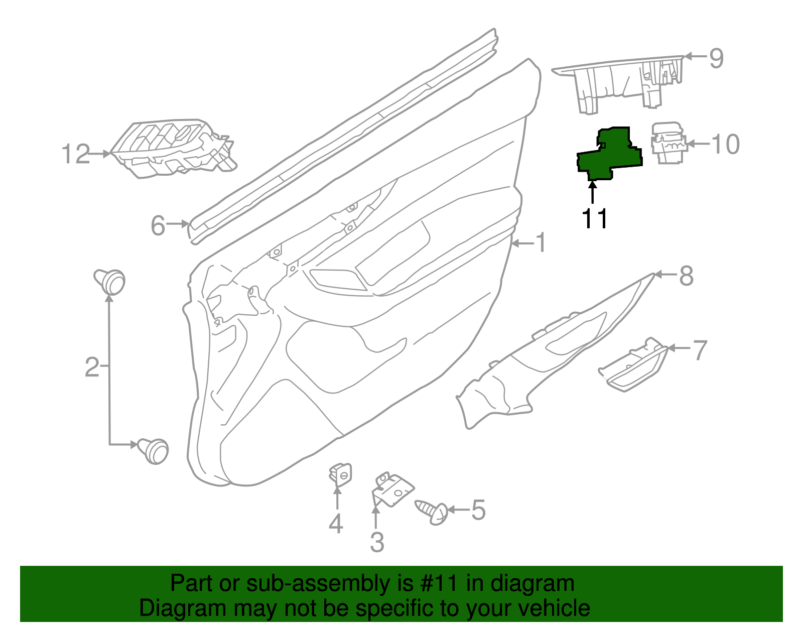2016-2024 Subaru Window Switch 83071FL300 | Subaru Parts Store