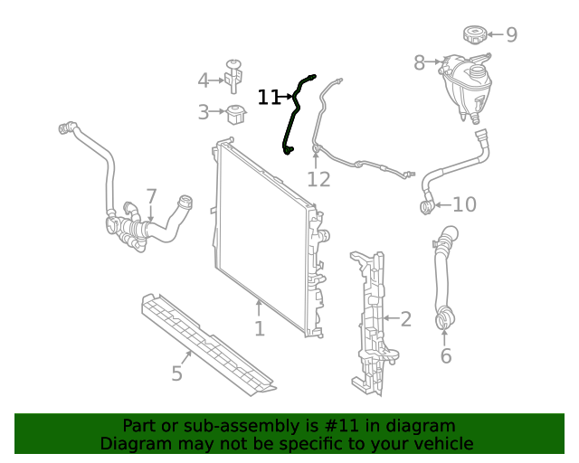 222-501-43-00 - Vent Hose 2018-2021 Mercedes-Benz S 560 | Mercedes-Benz ...