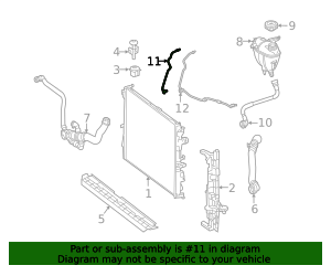 222-501-43-00 - Vent Hose 2018-2021 Mercedes-Benz S 560 | Mercedes-Benz ...