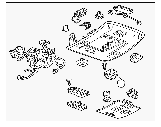 2015-2016 GM Light Ash Gray Roof Console 84456853 | GMPartsDirect.com