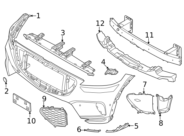 2024 Genesis GV70 Bumper Cover 86510-IY710 | Hyundai Wholesale Direct