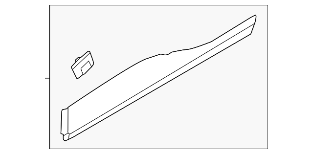 Genuine Side Molding for 2018-2023 Hyundai | Part# 87732-J9000-CA ...