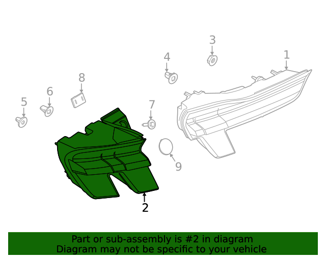 2021-2023 Ford Mustang Mach-E Tail Light Assembly LJ8Z-13404-F | OEM ...