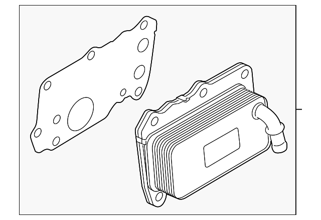 Oil Cooler - 2018-2020 Land Rover (LR075630) | Land Rover Annapolis Parts