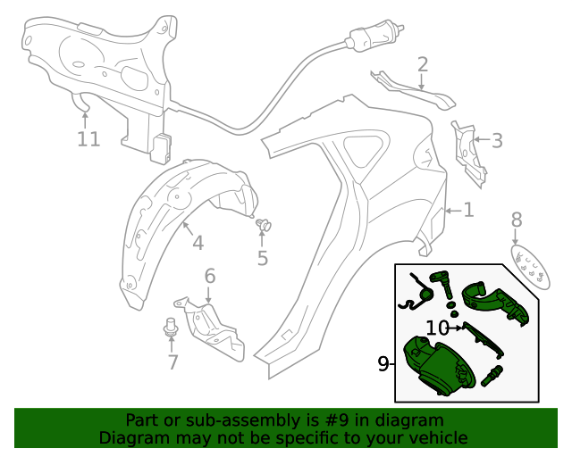 51478FL041 - Fuel Pocket - 2019 2020 Subaru Crosstrek | World OEM Parts ...