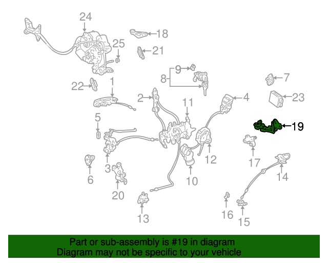 1998-2003 Toyota Sienna Roller & Bracket 68360-08010 | Toyota Parts