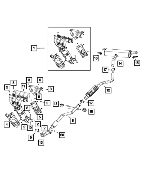 Exhaust System for 2019 Jeep Cherokee | Mopar eStore
