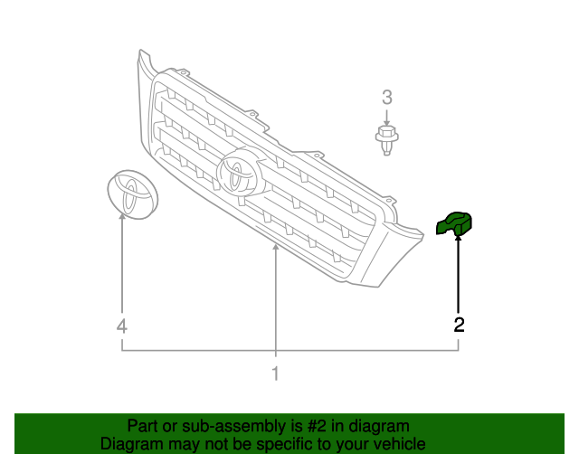 1998-2015 Toyota Clip 90467-13075 | Toyota Parts Center