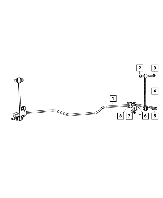 2009-2022 Mopar Stabilizer Bar Link Kit 68041718AD | Mopar Factory Parts