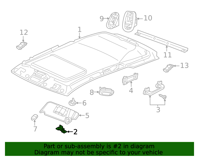 2011-2023 Mopar Headliner Clip 68261709AA | TascaParts.com