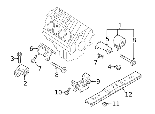 2021-2023 Ford F-150 Motor Mount ML3Z-6038-AL | OEM Parts Online
