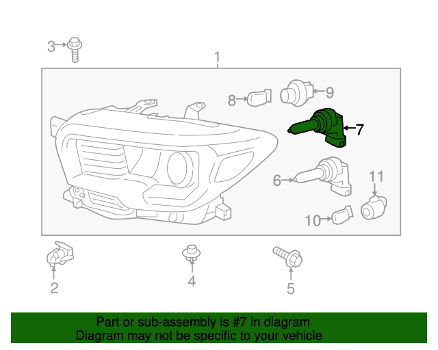 High Beam Bulb - Toyota (90981-13084) | Toyota Parts