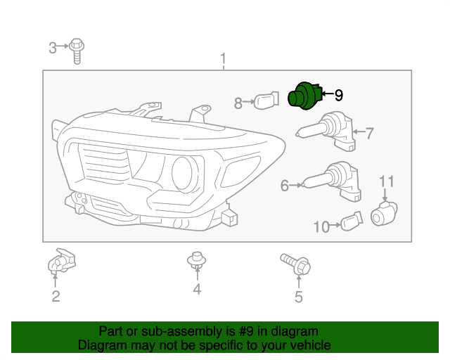 2012-2021 Toyota Socket; Socket & Wire 81128-06470 | Toyota Parts Center