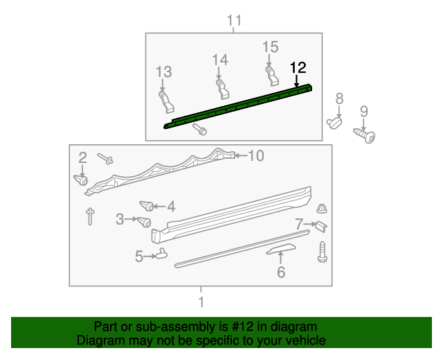 51784-35030 - Stay - 2010-2023 Toyota 4Runner | OEM Genuine Toyota Parts