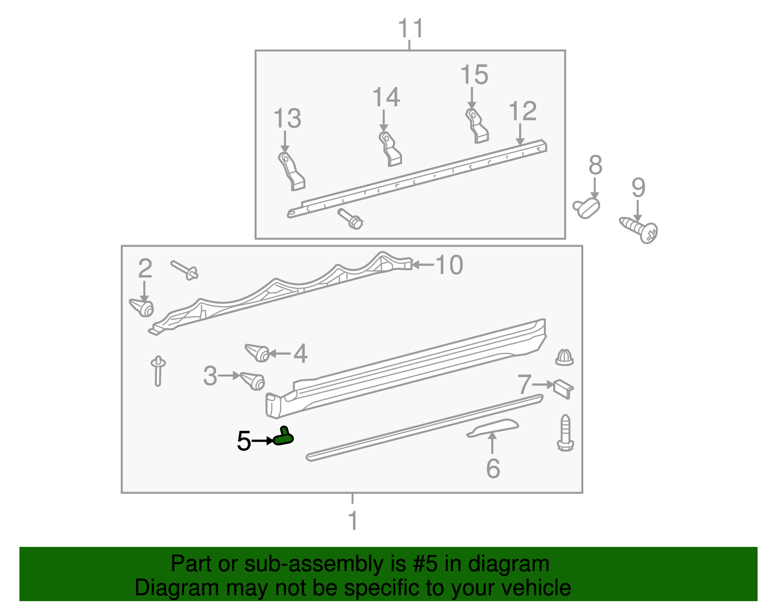 2003-2024 Toyota Fog Lamp Bezel Retainer Clip 753920r010 | Toyota Parts ...