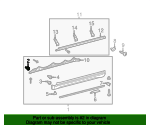 75396-35030 - Rocker Molding Clip - 2010-2023 Toyota 4Runner | OEM ...