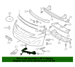 2013-2016 Scion FR-S Bumper Cover Support Rail (Left, Front) su00307156 ...