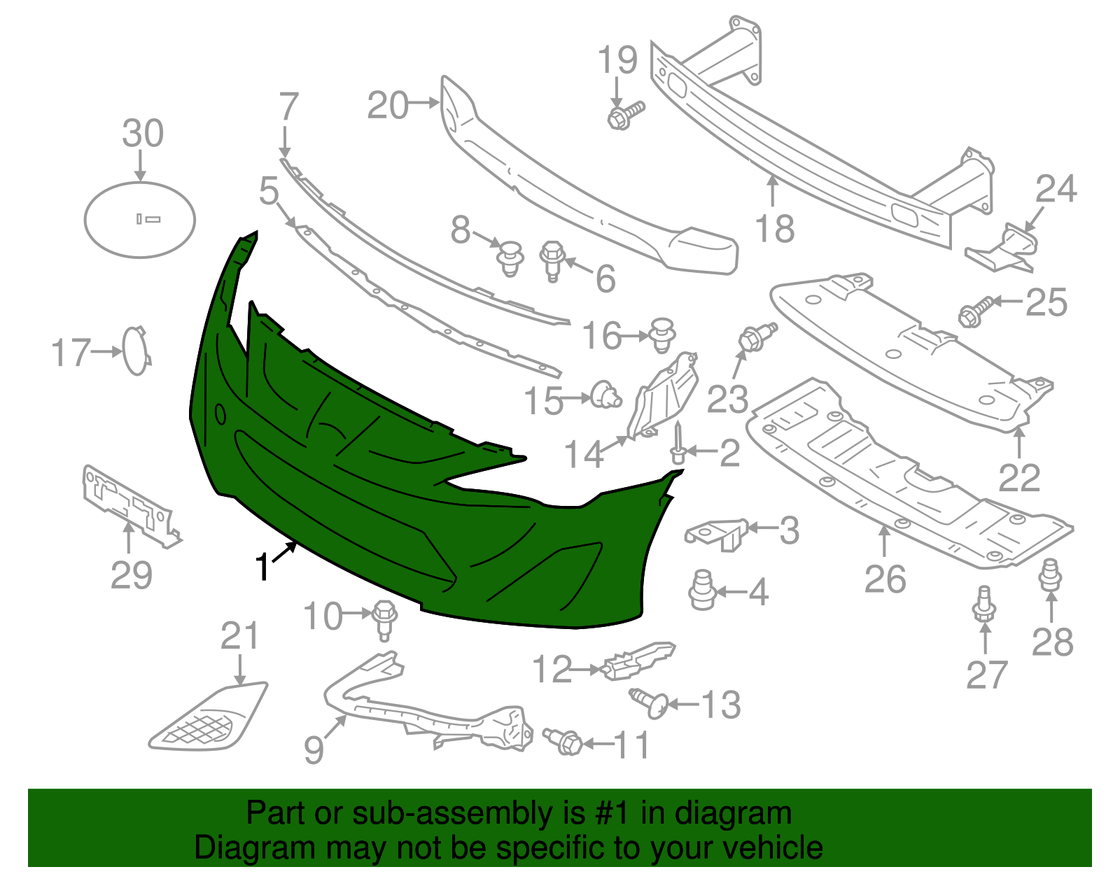 SU003-01484 - Bumper Cover (Front) 2013-2016 Scion FR-S | Longo Toyota ...