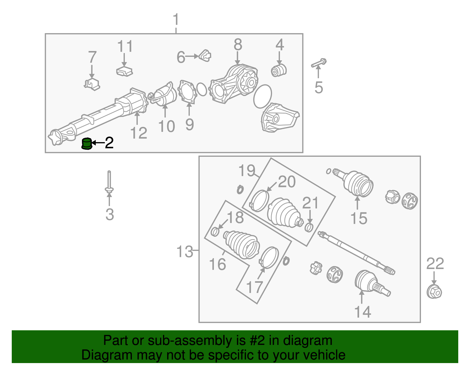 2007-2017 GM Differential Carrier Bushing 15839528 GM | GMPartsDirect.com