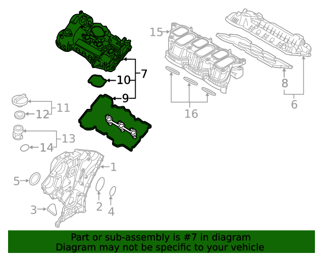 22410-3LFA0 - Valve Cover 2017-2024 Kia | Genuine Kia Parts