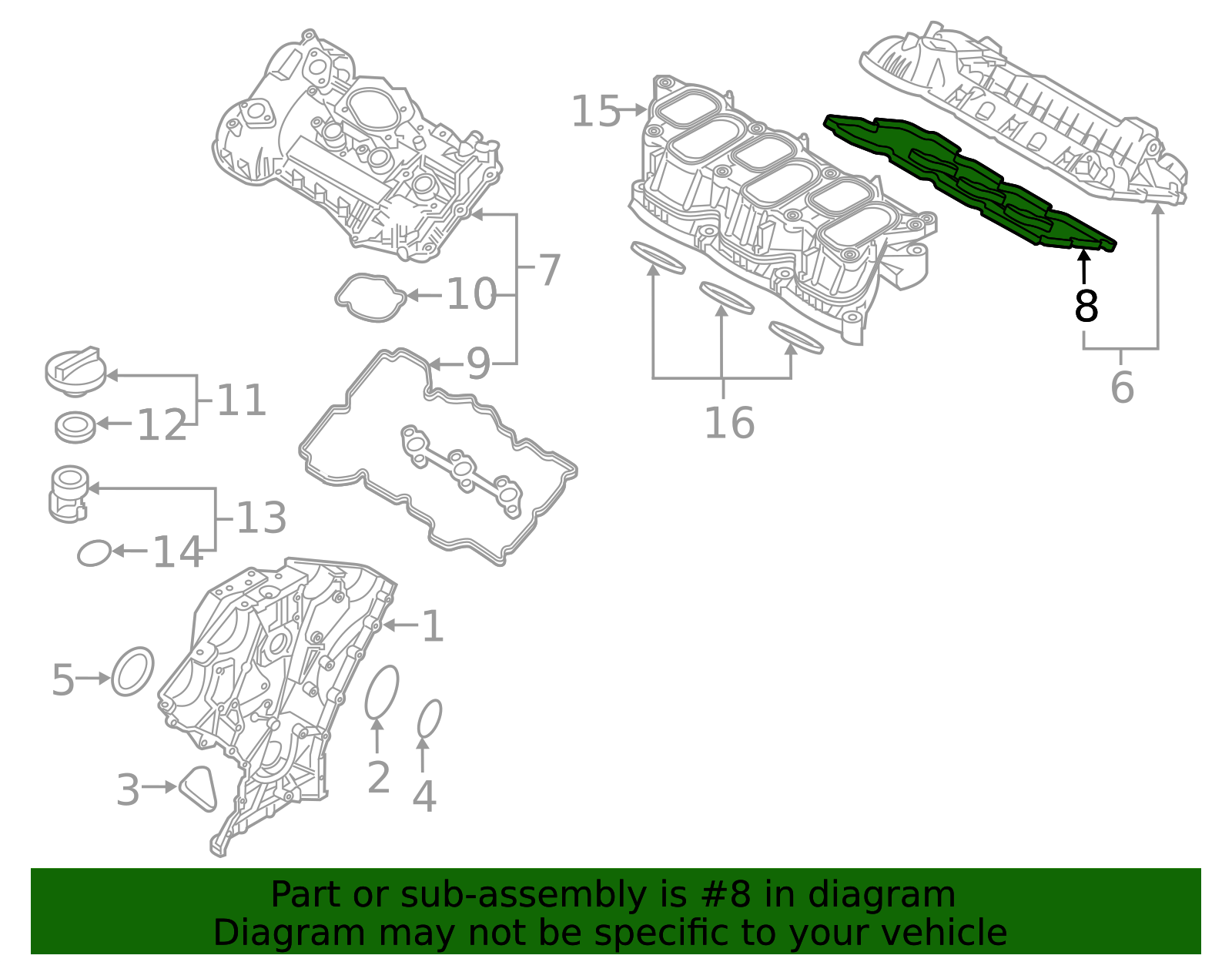 22441-3L101 - Valve Cover Gasket 2017-2024 Kia | Kia.Parts Store