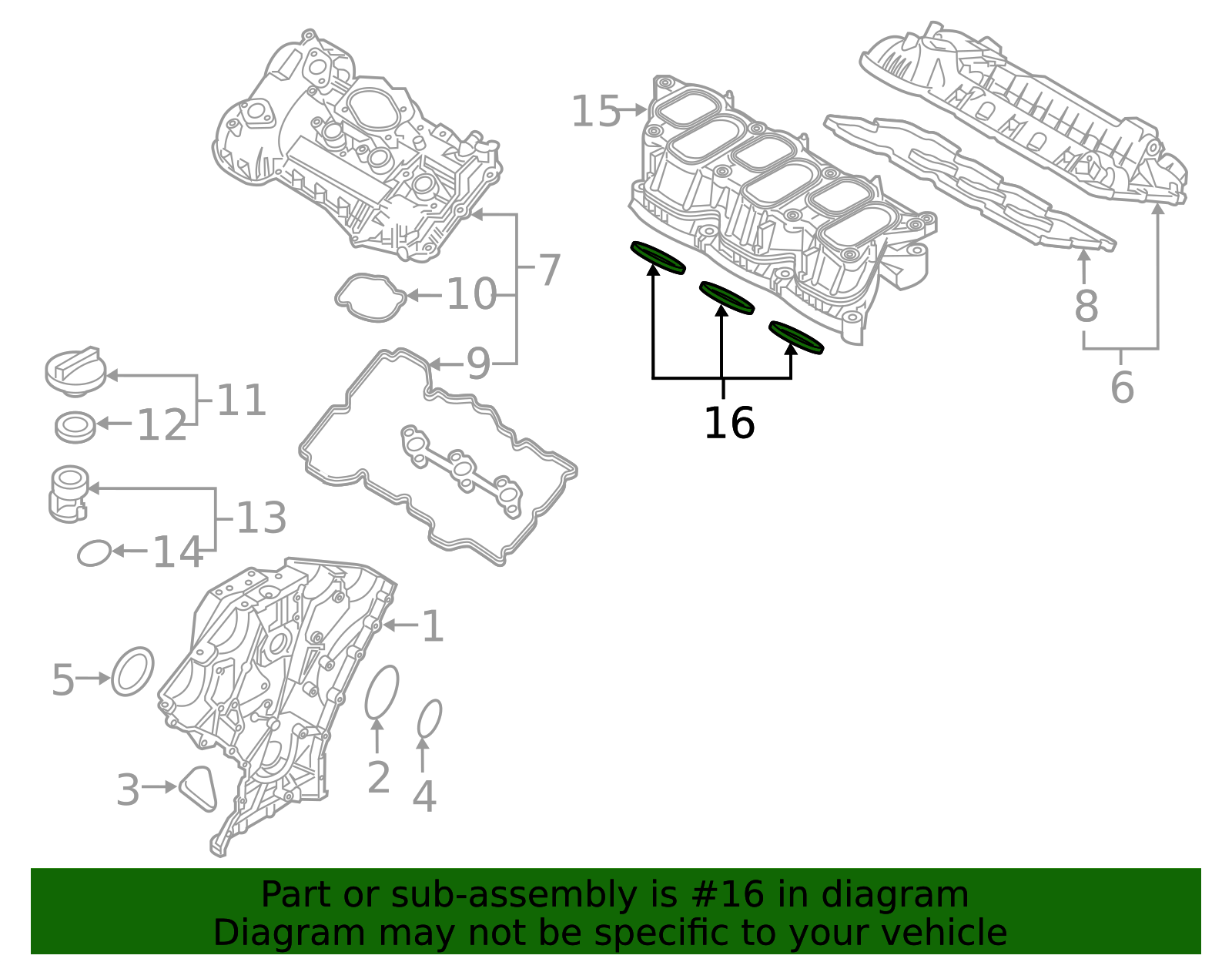 28215-3CFA0 - Intake Manifold Gasket 2014-2024 Kia | Kia.Parts Store