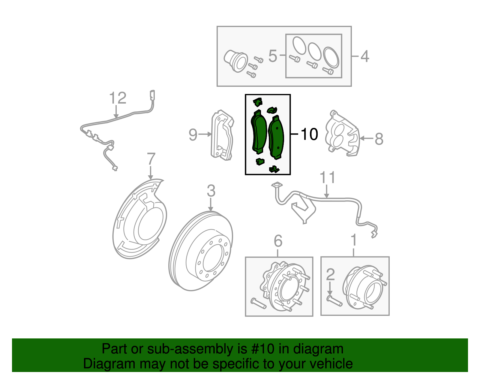 2013-2022 Ford Motorcraft™ Disc Brake Pad Set BRF-1957 | OEM Parts Online