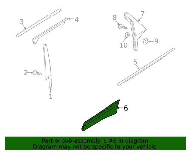Genuine OEM Lower Molding Part# LR146635 Fits 2018-2023 Land Rover ...