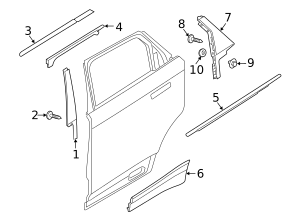 LR146637 - Lower Molding 2018-2023 Land Rover Range Rover Velar | Land ...