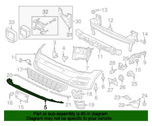2015-2017 Volkswagen Golf R Spoiler 5G0-805-915-H-9B9 | QuirkParts