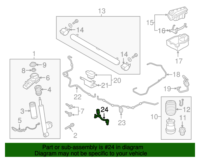 31451015 - Suspension Self-Leveling Wiring Harness 2017-2023 Volvo ...