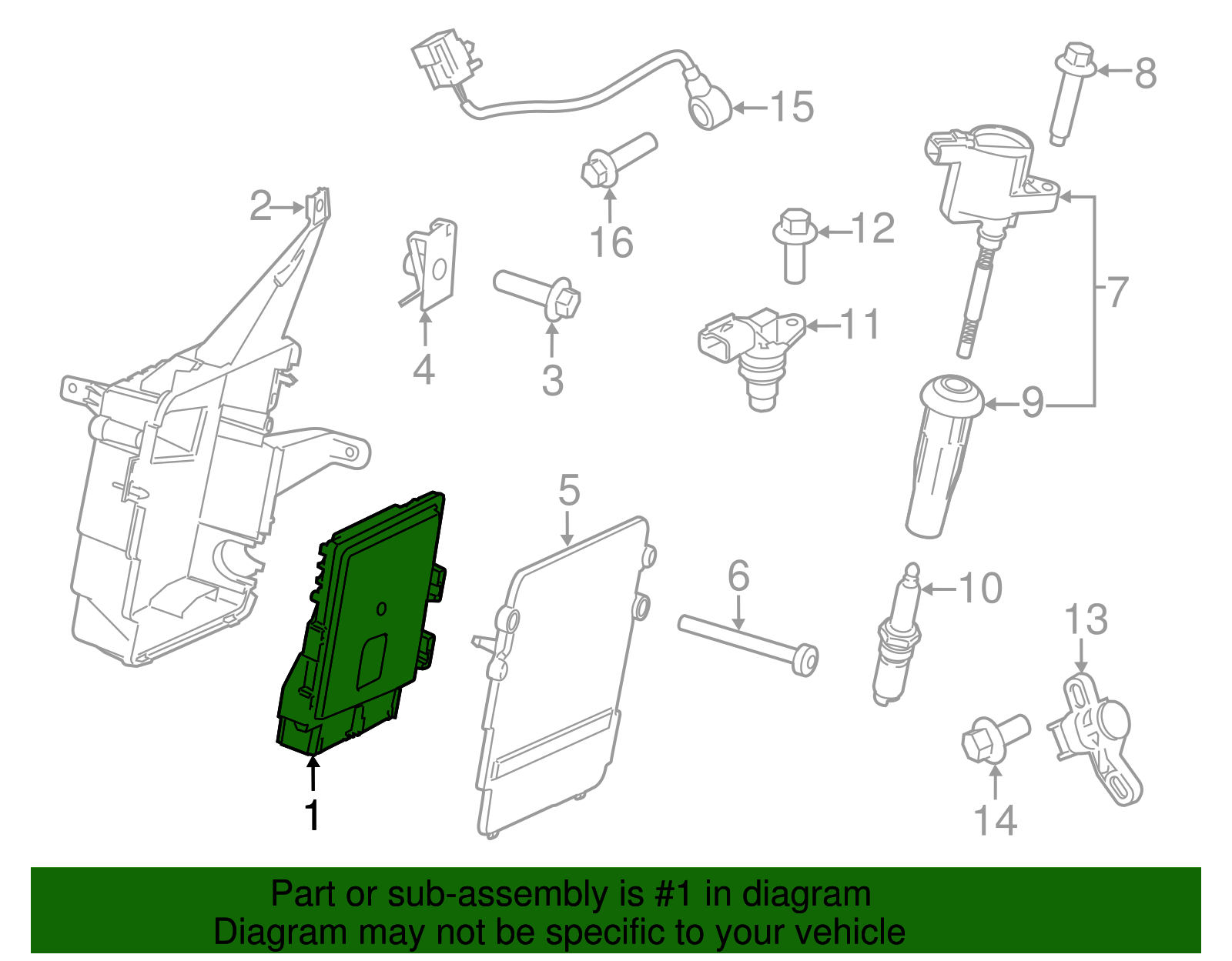2015-2016 Ford Transit Connect Pcm DV6Z-12A650-CG | OEM Parts Online