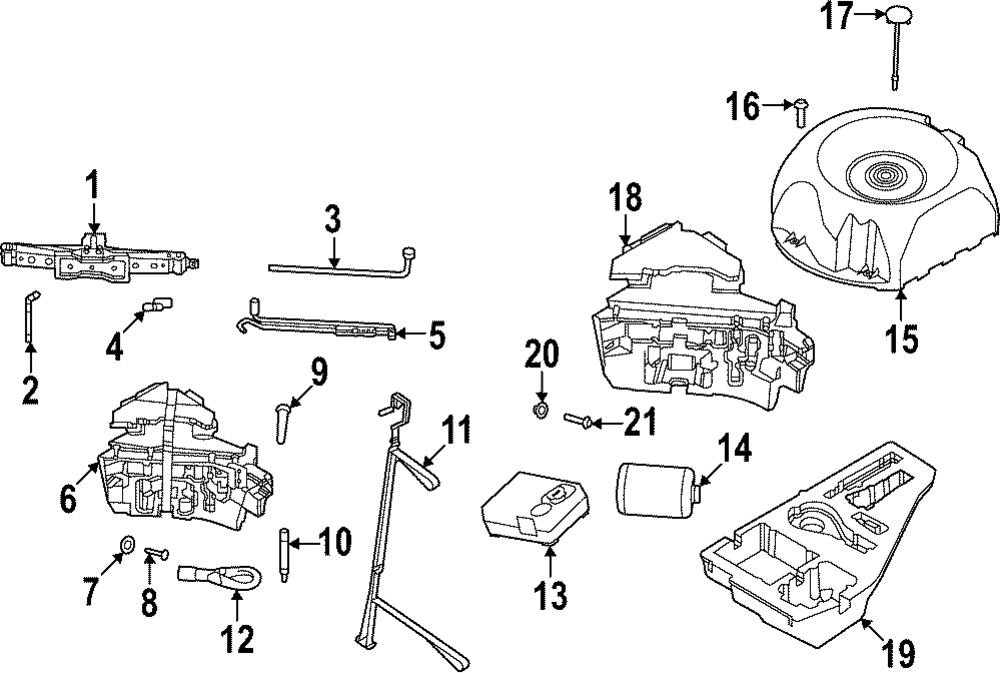 2022-2023 Land Rover 2022-2023 Land Rover - Spare Carrier LR157558 ...