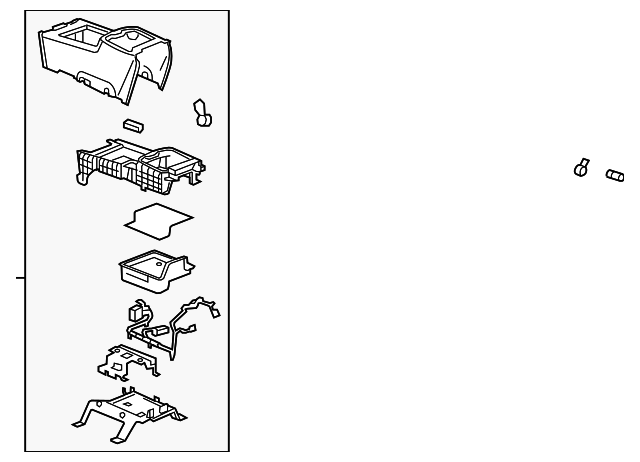 2012-2013 GM Light Cashmere Front Floor Compartment 20943846 ...