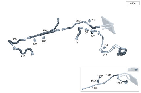 Heating Water Line for 2022 Mercedes-Benz C300 | Mercedes-Benz USA Parts