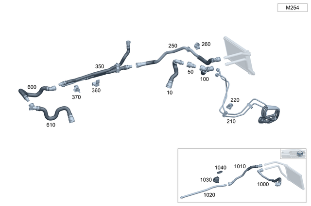 206-830-09-02 - Hose Line 1956-2025 Mercedes-Benz | Mercedes-Benz USA Parts