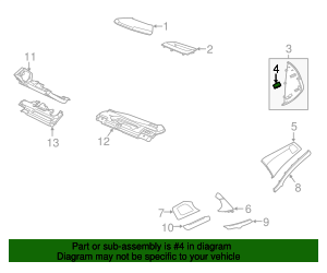 2014-2017 Chevrolet SS Side Cover Retainer 92139210 | GMPartsDirect.com