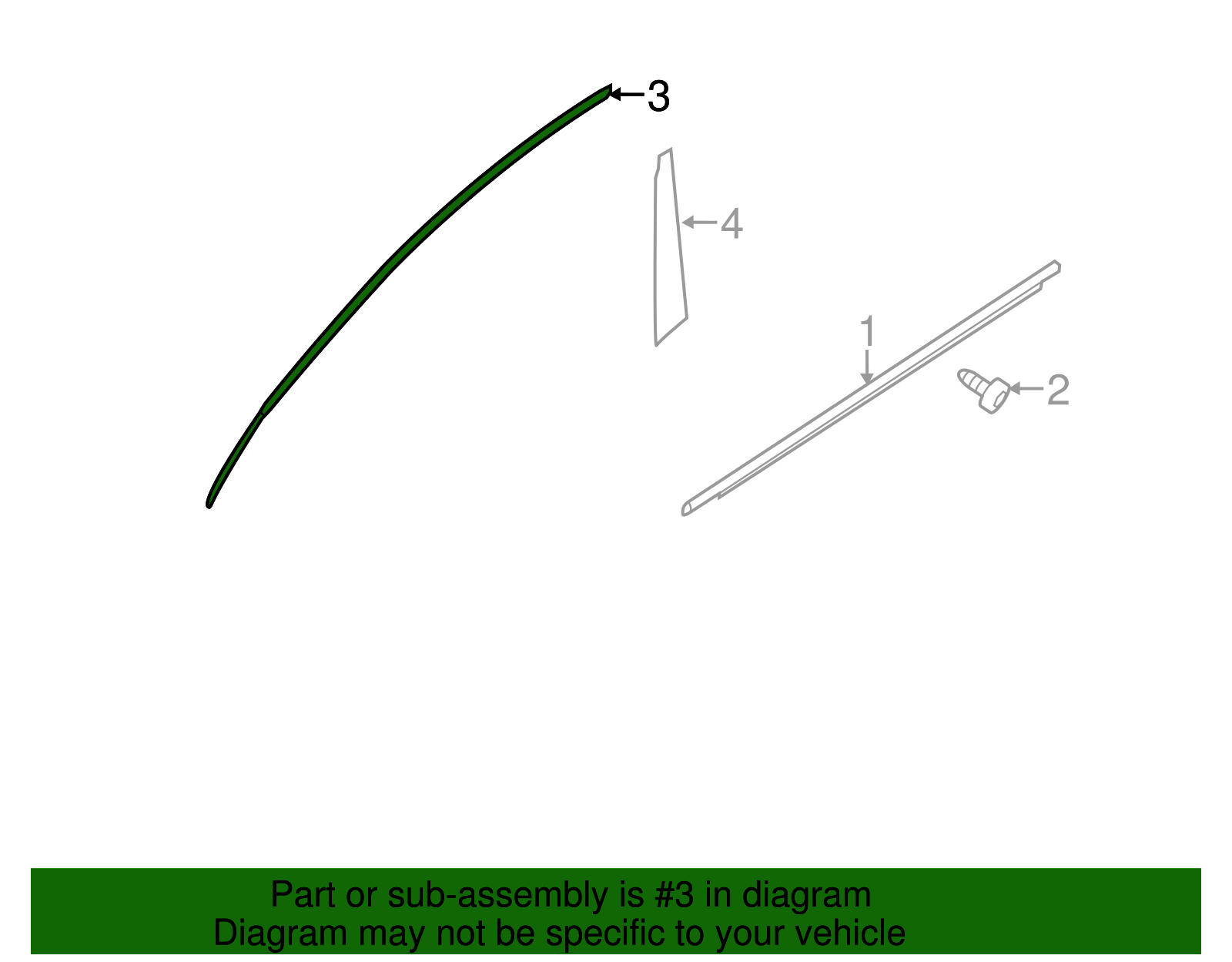 2011-2016 Kia Optima Frame Molding 82860-2T000 | Retail Performance ...