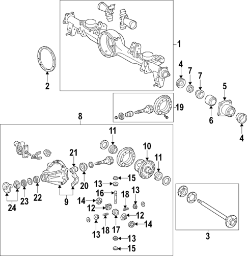 Rear Axle for 2016 Lexus GX460 | Lexus Direct parts