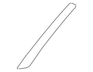 208-690-07-87 - Pillar Molding 1999-2003 Mercedes-Benz | Mercedes-Benz ...