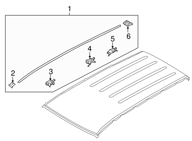 87217-C5000 - Roof Molding Clip 2016-2020 Kia Sorento | Kia.Parts Store