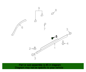 2006-2017 Infiniti Rocker Molding Clip 76882-EG01A | Infiniti Parts Online