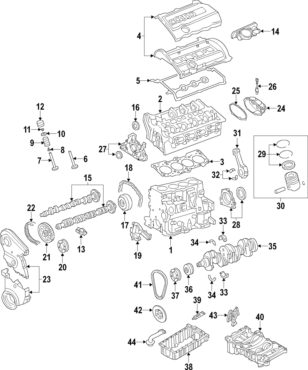 2005-2015 Audi Engine Variable Valve Timing (Vvt) Solenoid 06F-109-257 ...