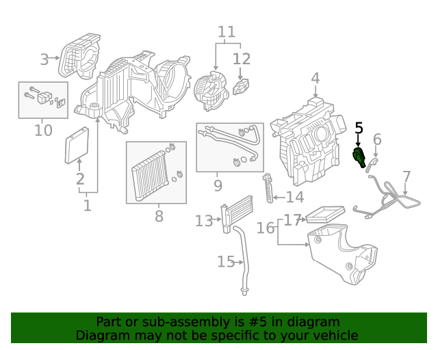 2019-2021 Mercedes-Benz HVAC Air Inlet Door Actuator 000-906-92-07 | MB ...